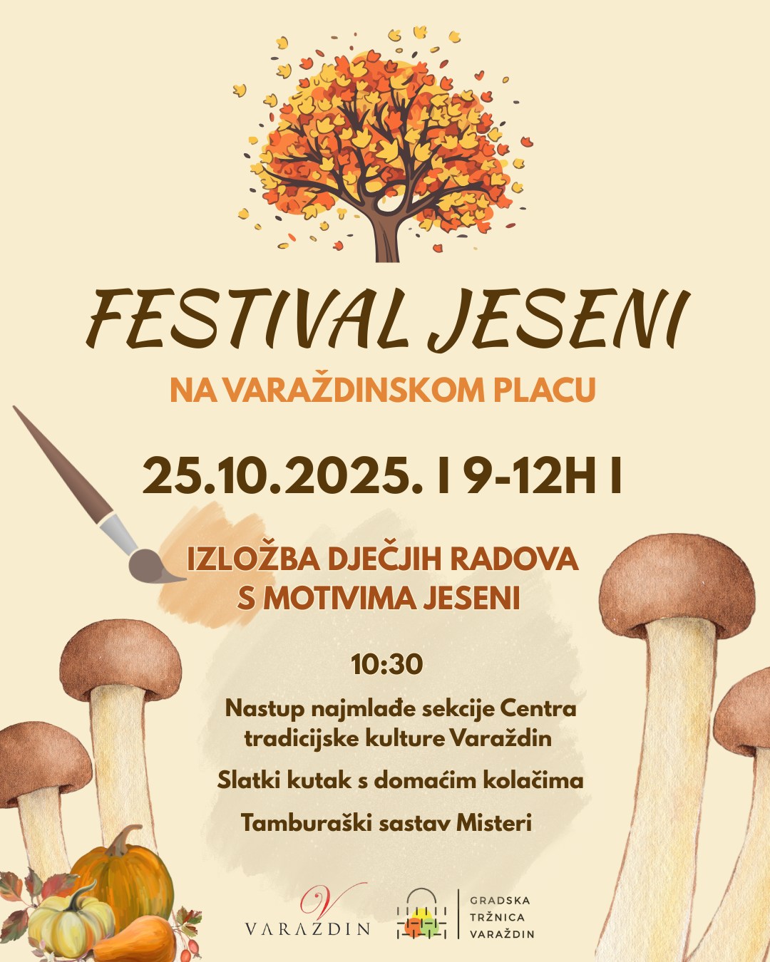Boje, mirisi i okusi jeseni preplavit će Varaždinski plac iduće subote