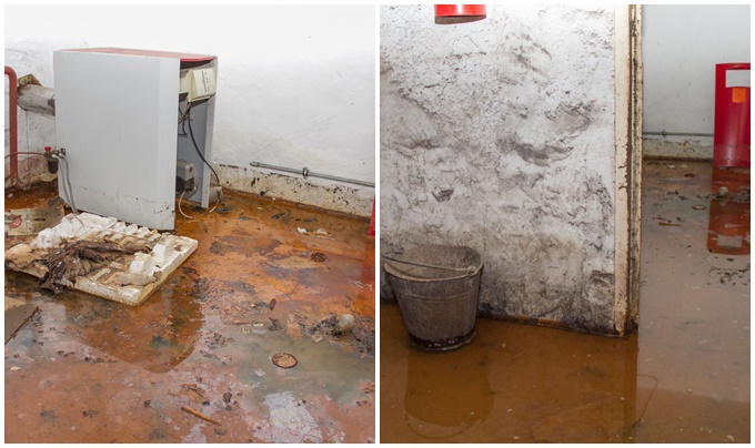 eTV|FOTO: Prljava voda do gležnja i crknuta mačka u podrumu ambulante u ...