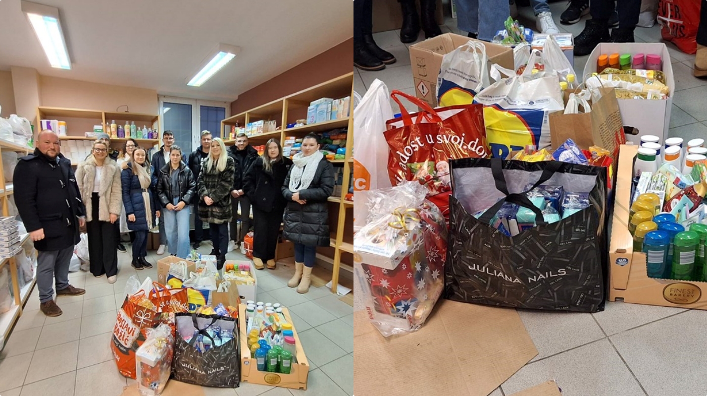 Foto - Mladež HDZ-a Varaždinske županije donirala prehrambene namirnice ...