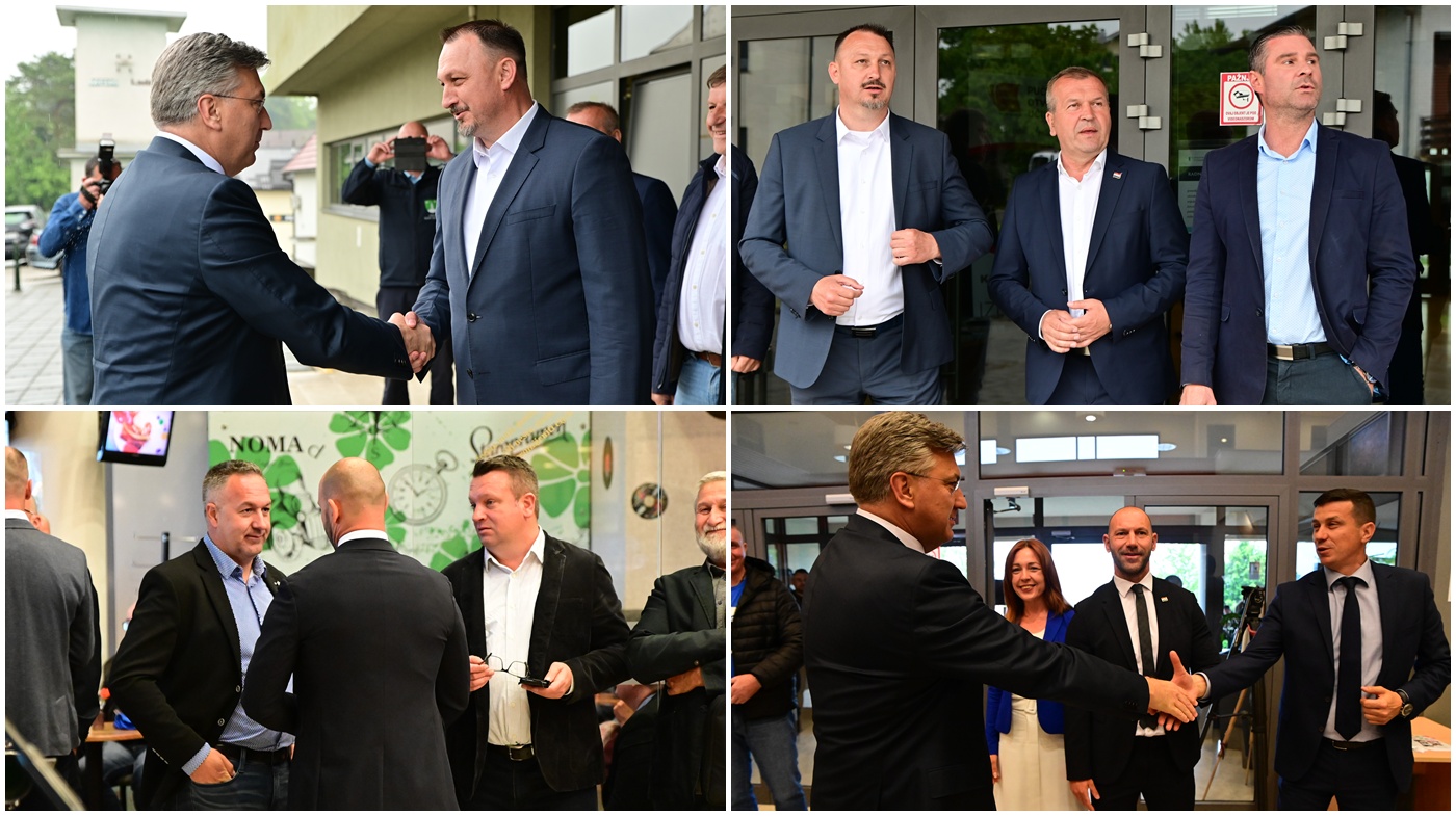 Foto - Plenković posjetio Novi Marof, sastao se s Jenkačem